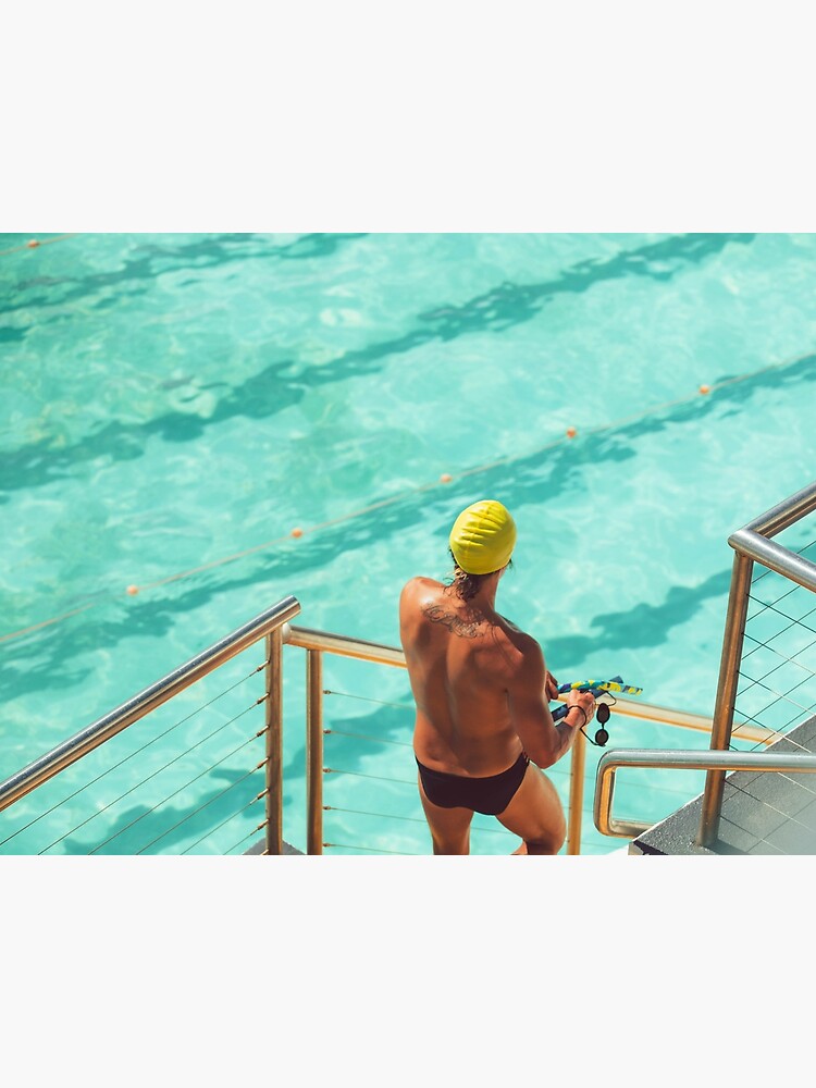 "man entering the pool" Art Print for Sale by jgordon | Redbubble