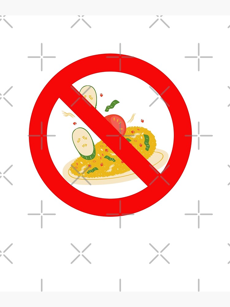 "no food allowed " Poster for Sale by Haniashosa | Redbubble