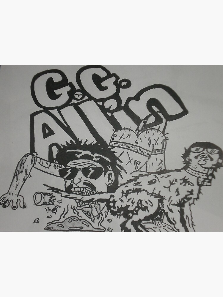 "GG Allin " Art Print by PooStick | Redbubble