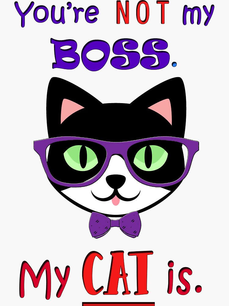 "Hey, boss." Sticker for Sale by ChibiChibi | Redbubble
