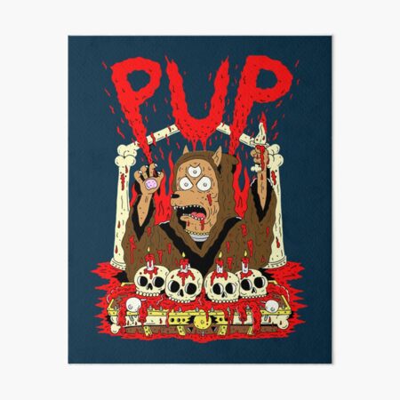 "Retro Pup Cult Band Logo Fan " Art Board Print by MKUltraFabs | Redbubble