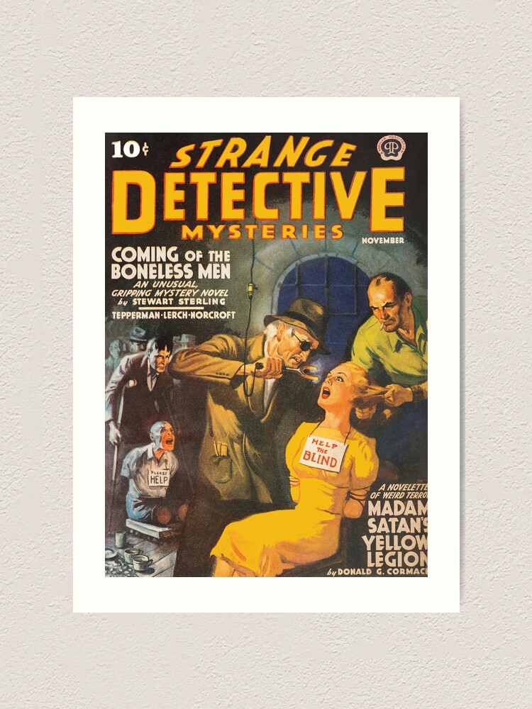 "Strange Detective Mysteries Blinding Torture Vintage Mystery Crime ...