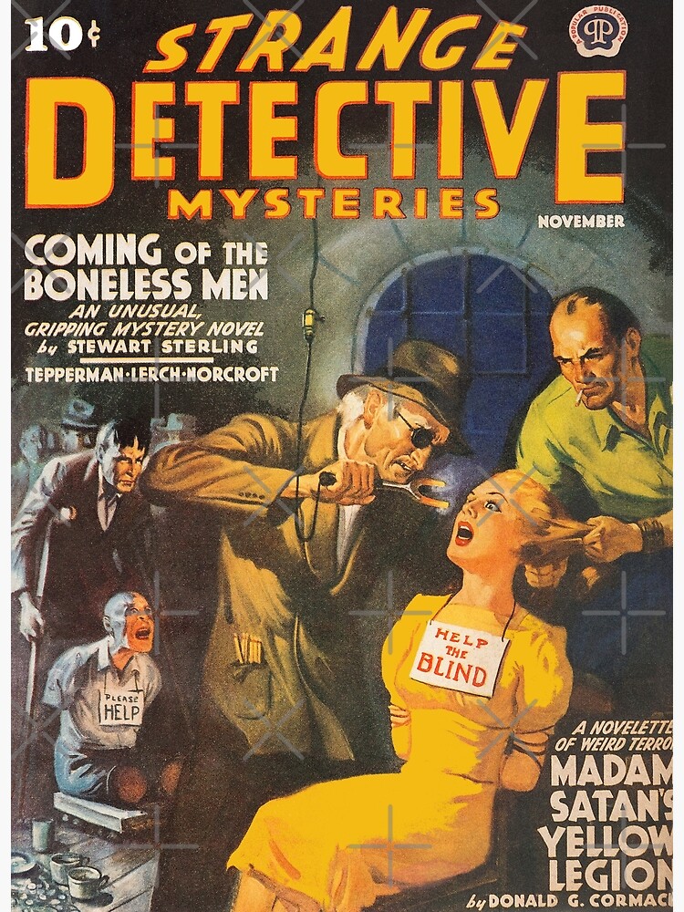"Strange Detective Mysteries Blinding Torture Vintage Mystery Crime ...
