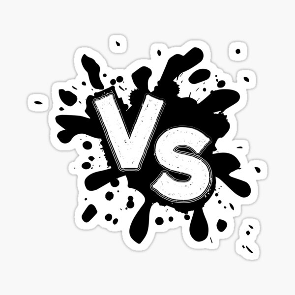 "VS logo" Sticker by Illidansam | Redbubble