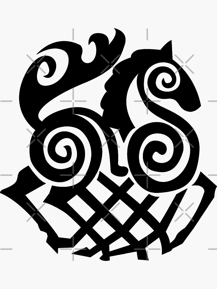 "Sleipnir" Sticker for Sale by Redlaps | Redbubble