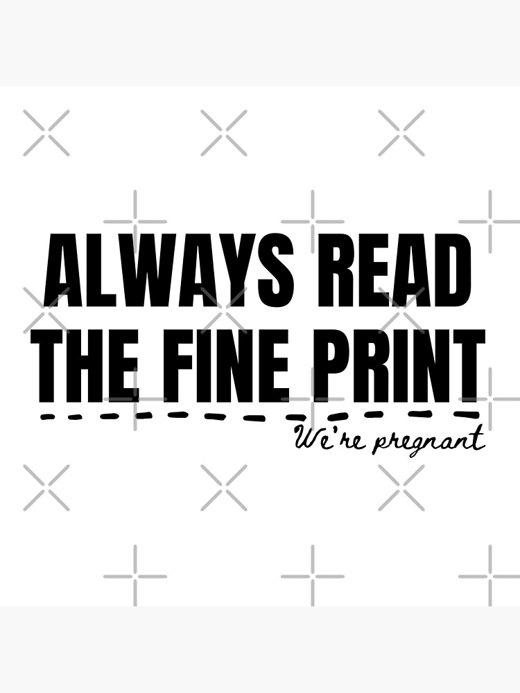 "Vintage Always Read The Fine Print Typography " Poster by X-Trends ...
