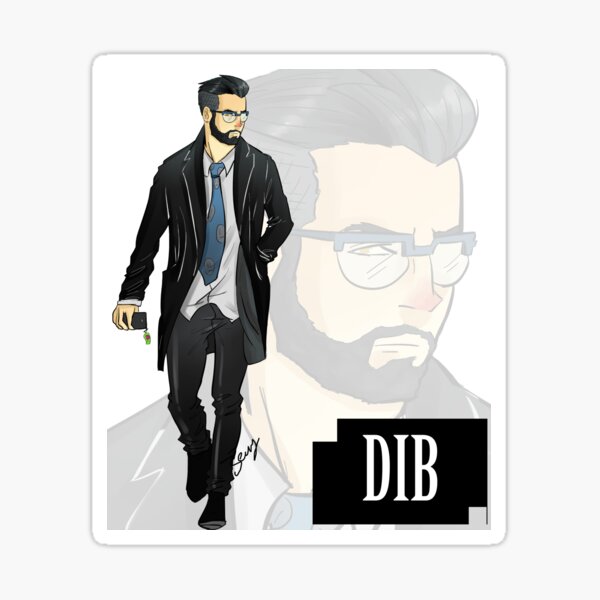 ""ADULT DIB"" Sticker for Sale by Berrylaberrosa | Redbubble