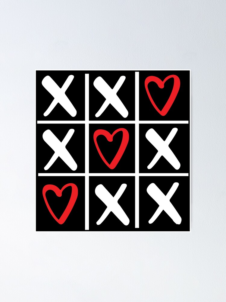"Tic Tac Toe Game" Poster by gpsapparel | Redbubble