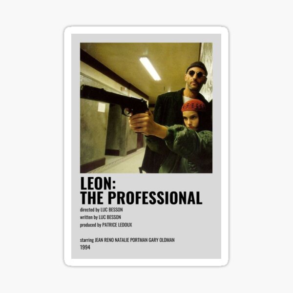 "Leon: the Professional (1994) - Alternative Movie Poster" Sticker by ...