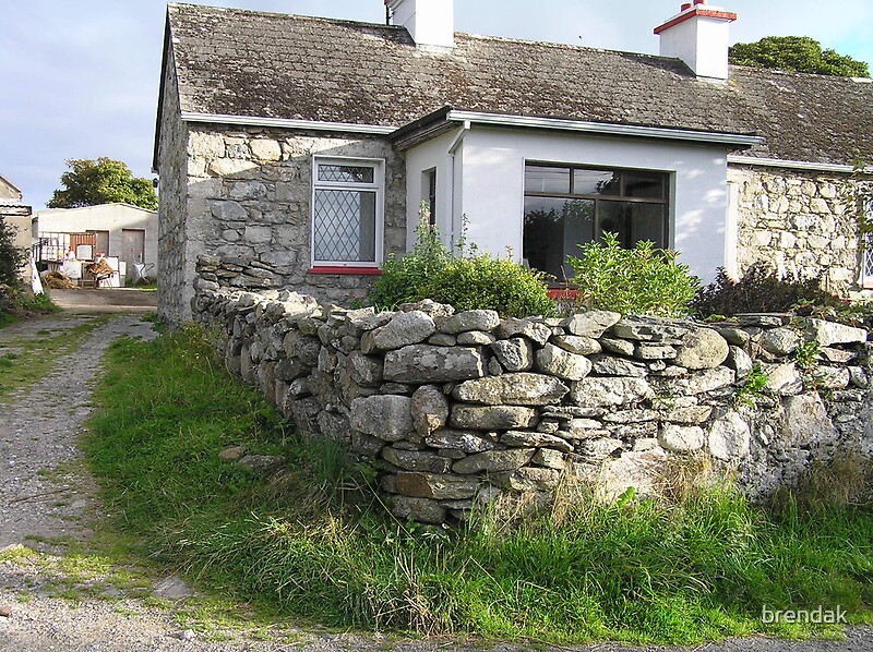 "A stone house in County Mayo, Ireland, Europe" by brendak | Redbubble