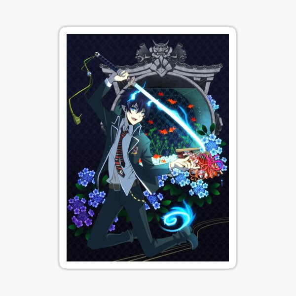 "Rin Okumura Blue Exorcist" Sticker by jerrieart | Redbubble