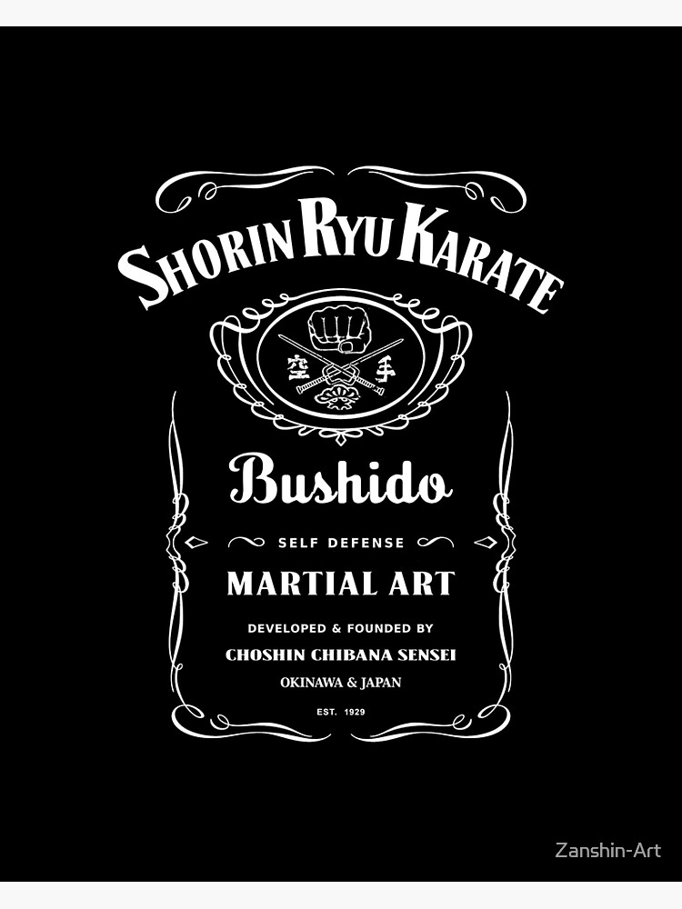 "Vintage Shorin Ryu Karate Retro Martial Arts Budo Design" Poster by ...