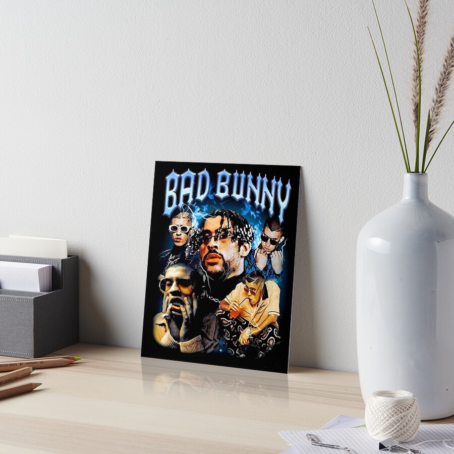 "HOT Bad Rapper Blue Vintage Art" Art Board Print by KughoArt | Redbubble