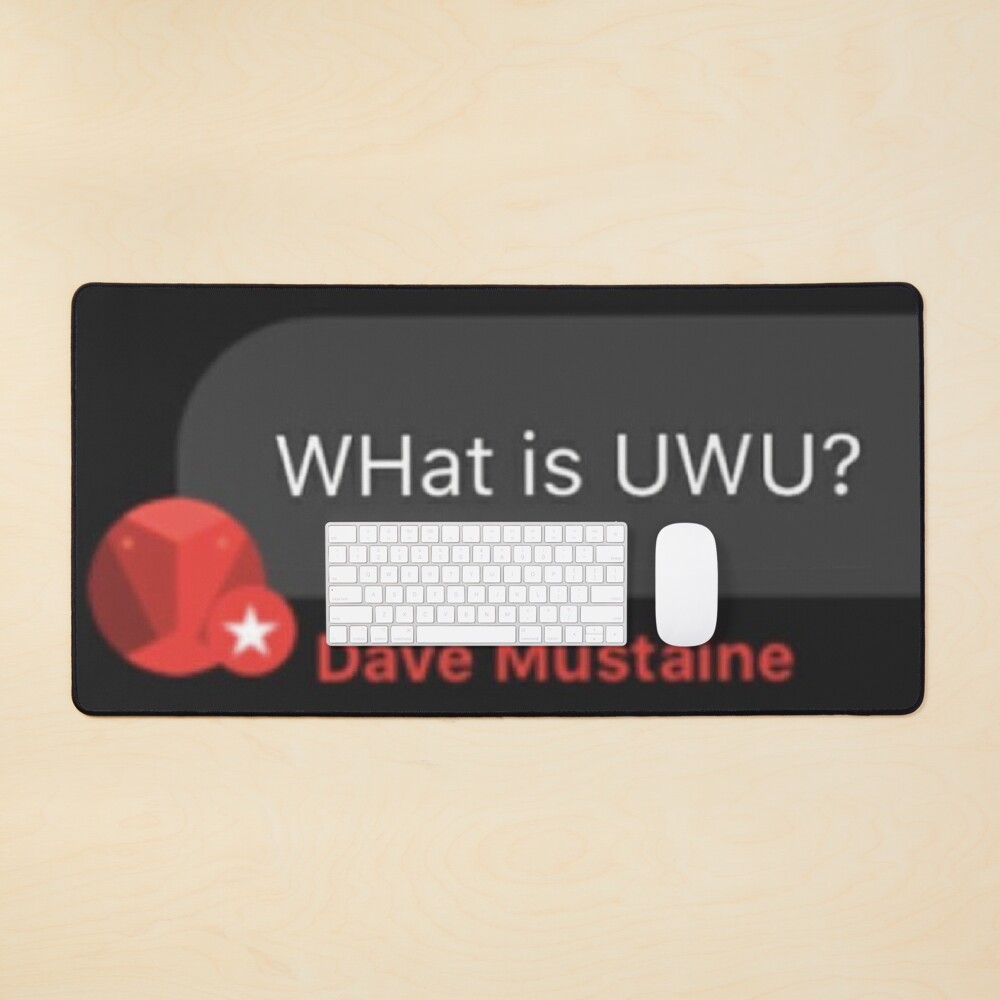 "Dave Mustaine : What Is UWU?" Mouse Pad by hallowedbetshop | Redbubble