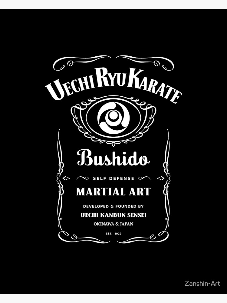 "Vintage Uechi Ryu Karate Retro Martial Arts Budo Design" Poster by ...