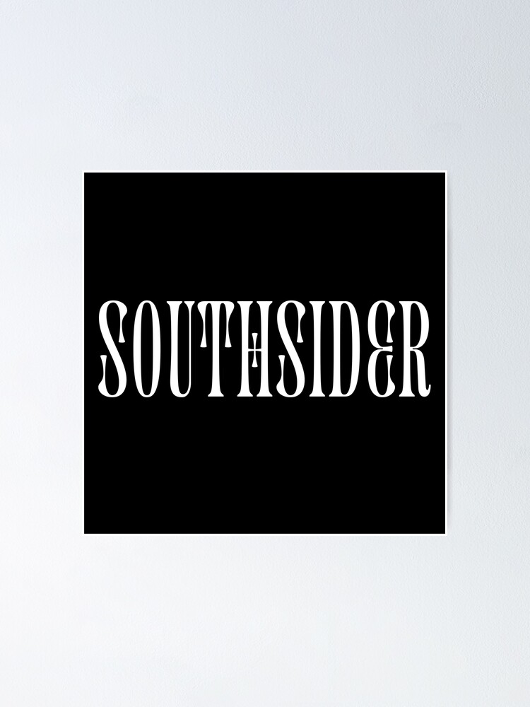 "Vintage Southsider Typography " Poster for Sale by X-Trends | Redbubble