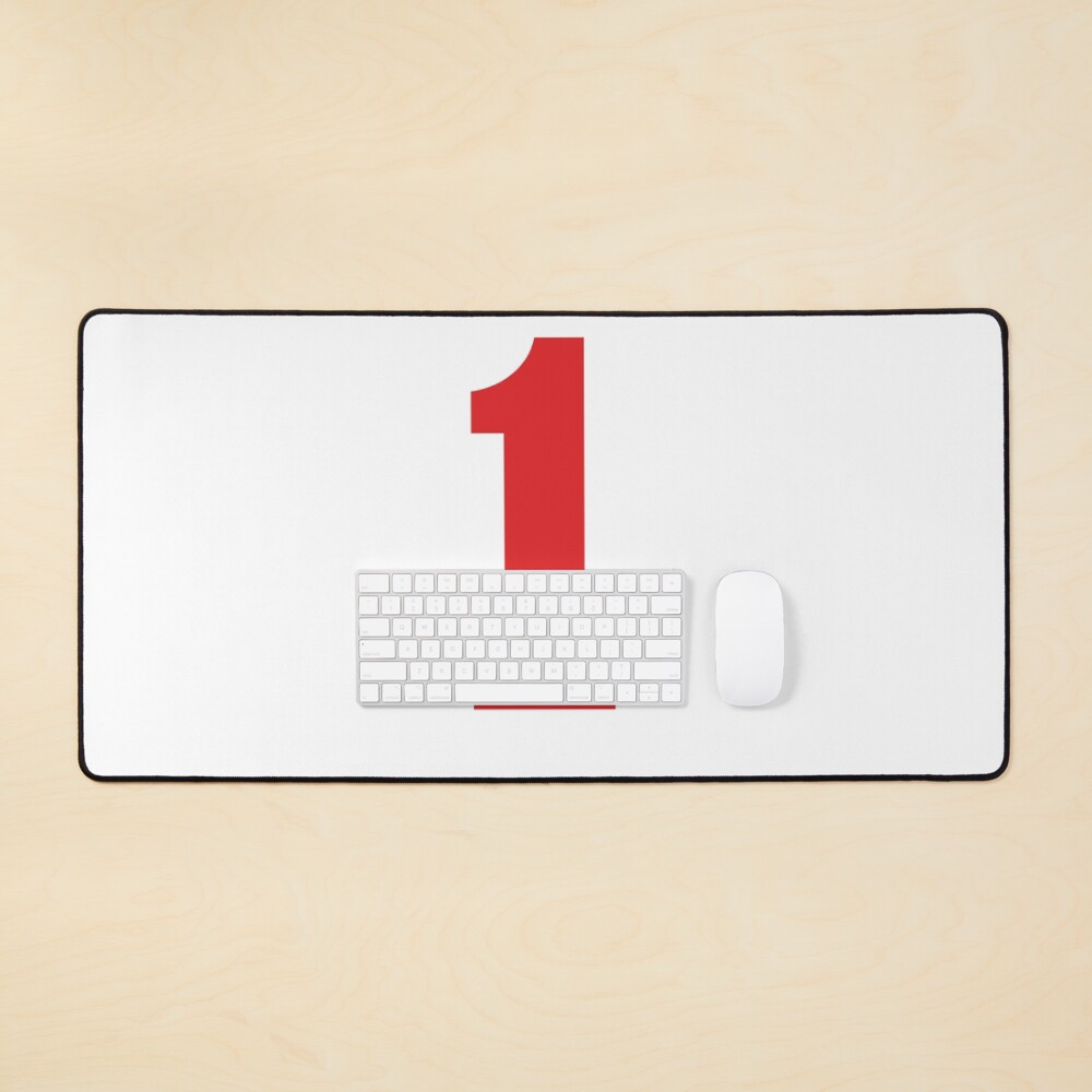 "Number 1, Red one, Sports number 1" Sticker for Sale by TheCultStuff ...