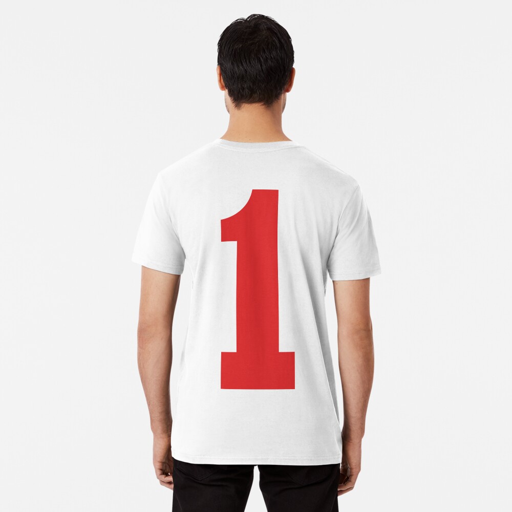 "Number 1, Red one, Sports number 1" Poster for Sale by TheCultStuff ...