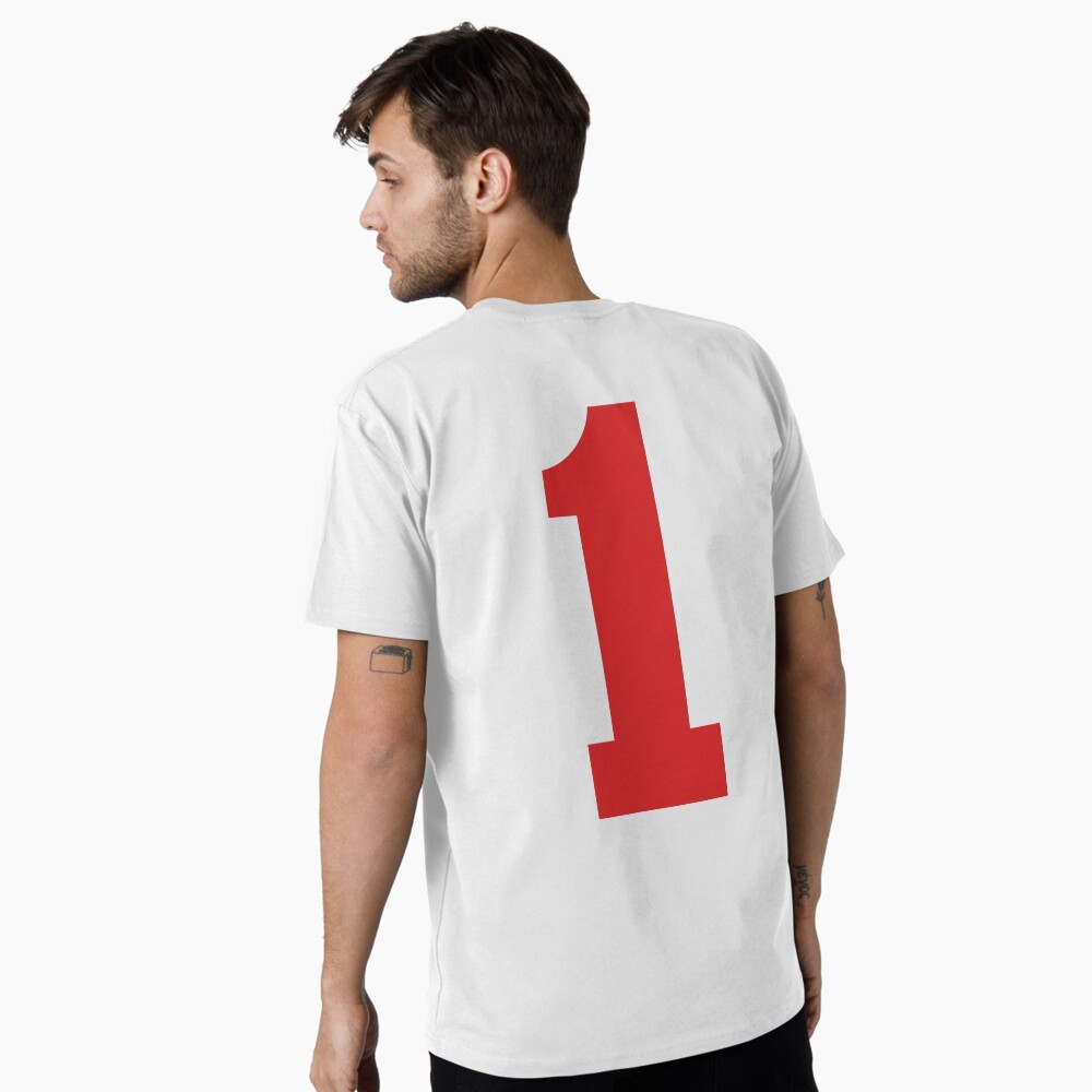 "Number 1, Red one, Sports number 1" Sticker for Sale by TheCultStuff ...