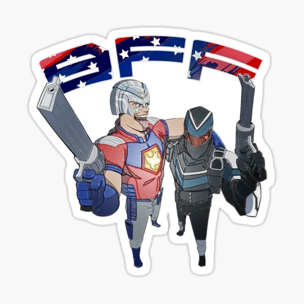 "BFF, Vigilante Peacemaker" Sticker by RossGatlin | Redbubble