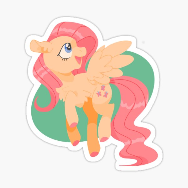 "Fluttershy " Sticker by pastacrylic | Redbubble