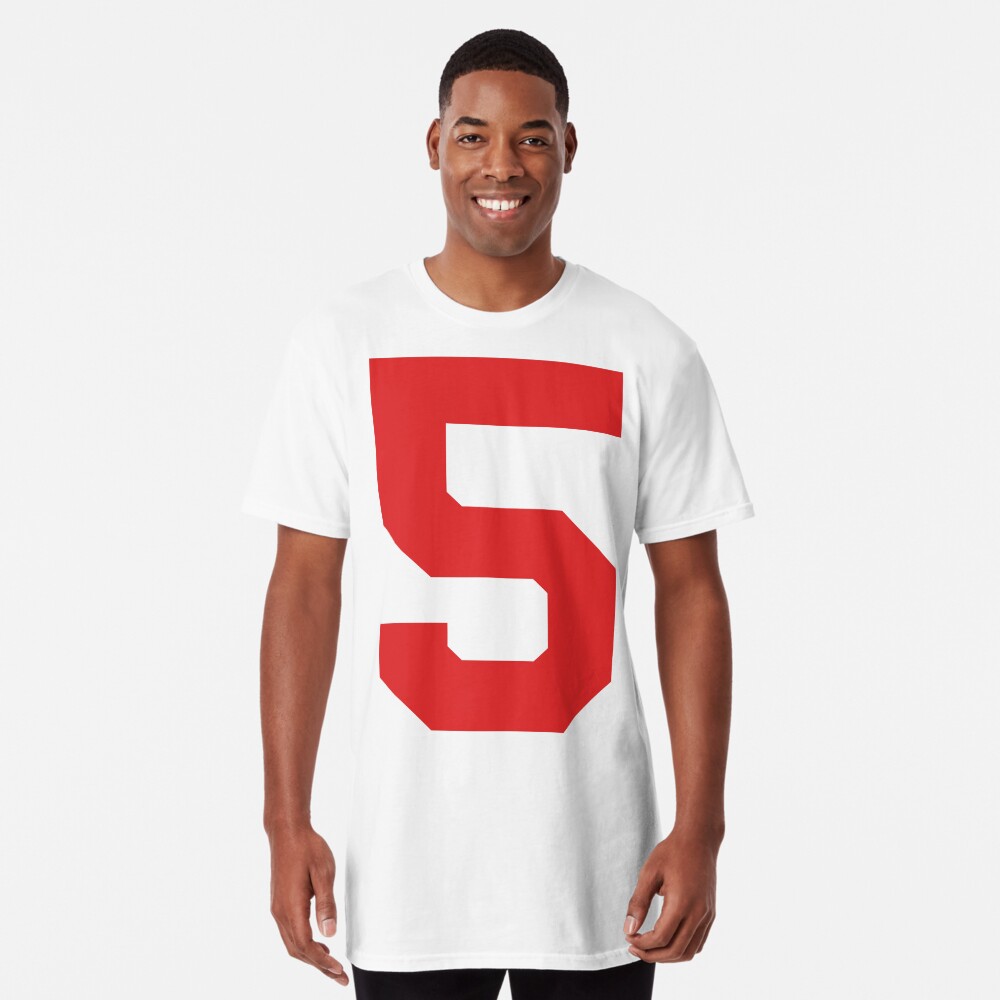 "Number 5, Red five, Sports number 5 " Sticker for Sale by TheCultStuff ...
