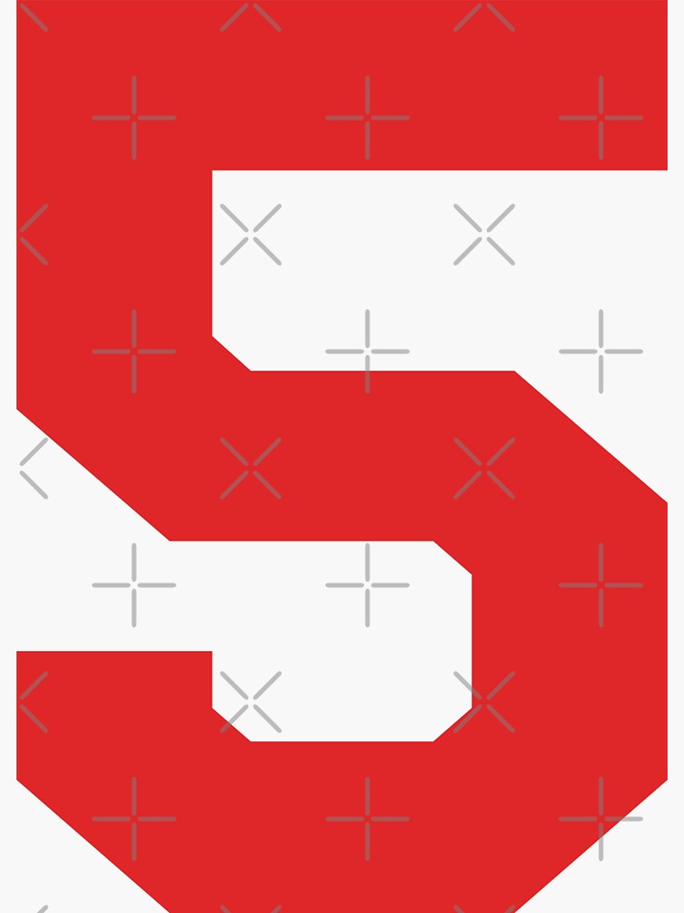 "Number 5, Red five, Sports number 5 " Sticker for Sale by TheCultStuff ...
