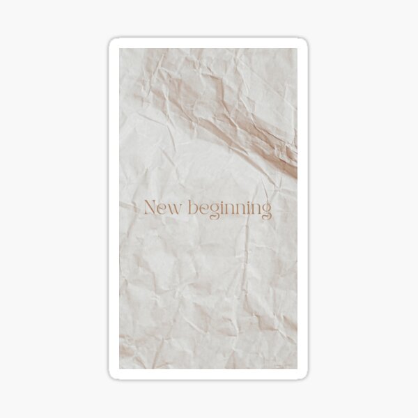 "New beginning " Sticker for Sale by Cataxxvi | Redbubble