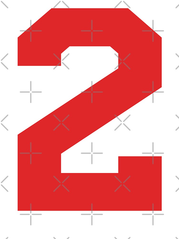 "Number 2, Red two, Sports number 2" Kids T-Shirt for Sale by ...