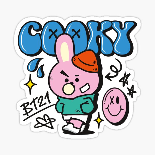 "COOKY BT21 " Sticker by Designprolovely | Redbubble
