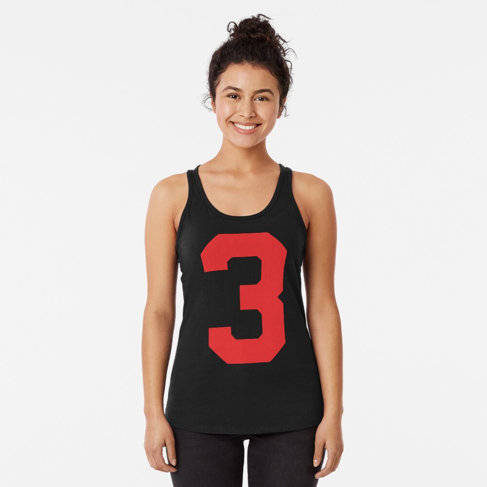 "Number 3, Red three, Sports number 3" Sticker for Sale by TheCultStuff ...