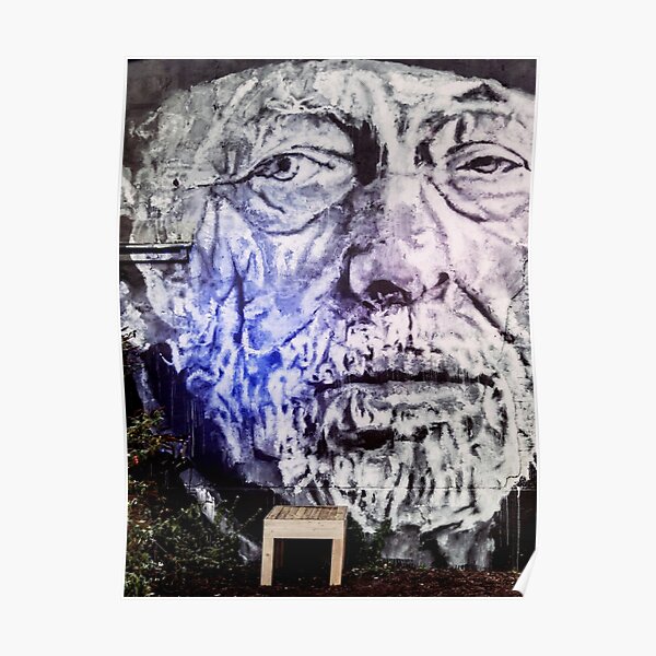 "Urban Stone face Man" Poster for Sale by Xcubesvibes | Redbubble