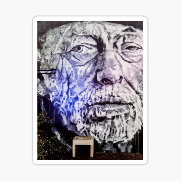 "Urban Stone face Man" Sticker by Xcubesvibes | Redbubble