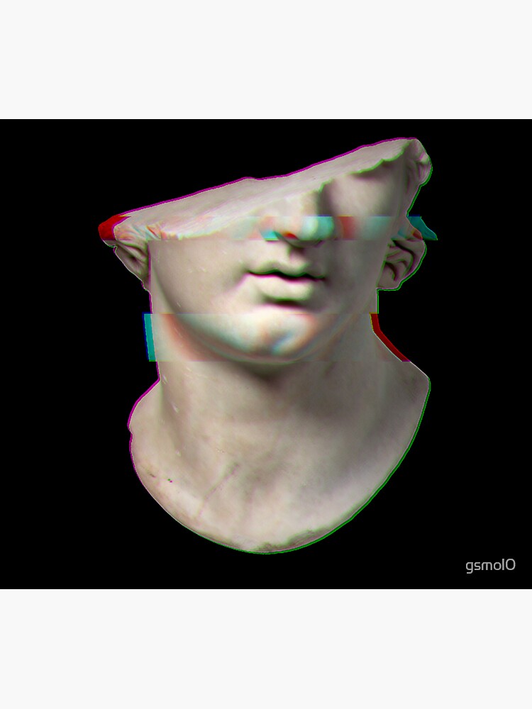 "Glithced Out Sculpture" Sticker by gsmol0 | Redbubble