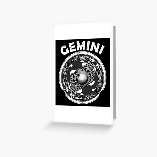 "Gemini Orca Twins" Greeting Card by NicGrayGraphic | Redbubble