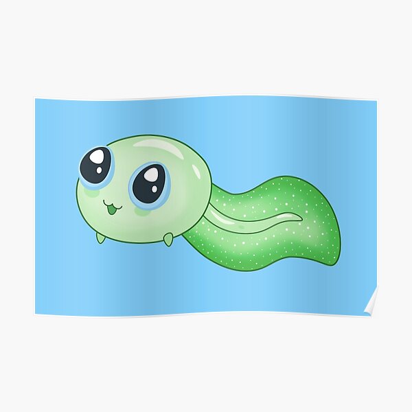 "Green Tadpole" Poster for Sale by Purr95 | Redbubble