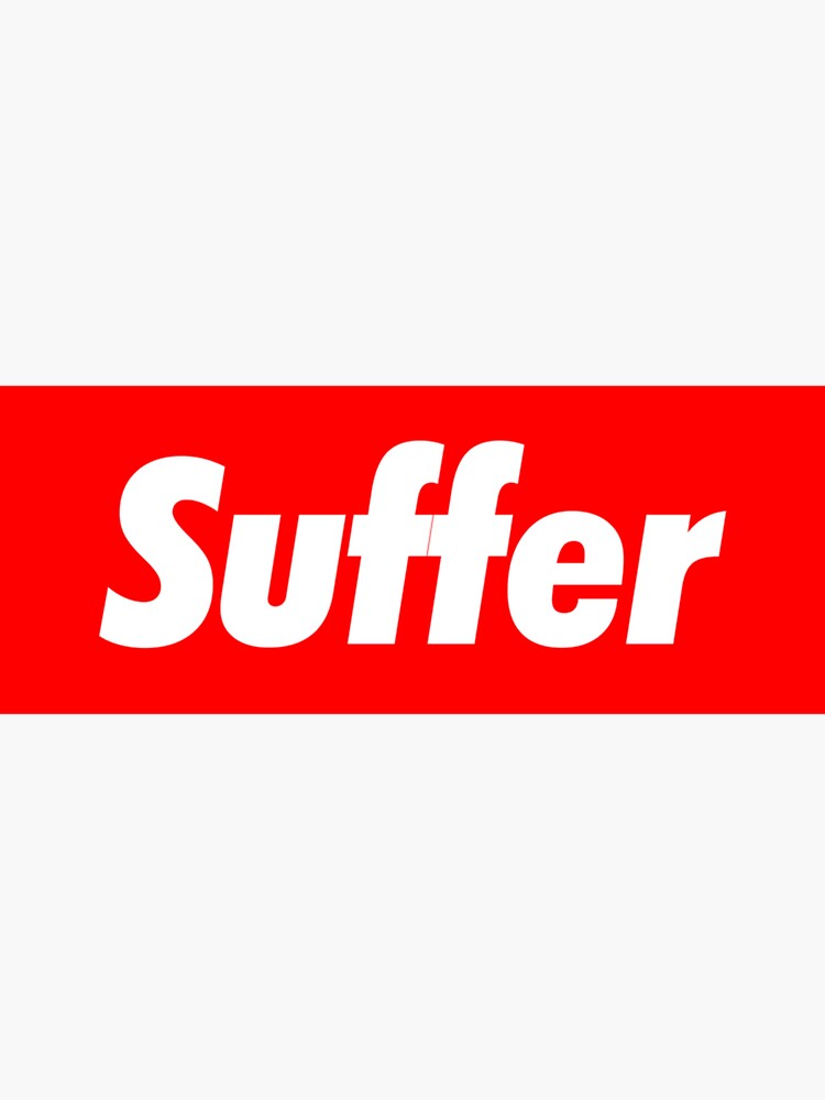 "Suffer logo Classic T-Shirt" Sticker for Sale by RafaelBiermann ...