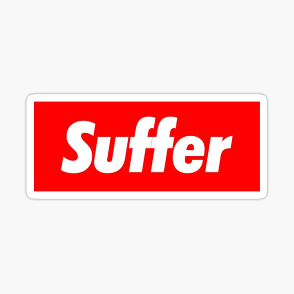 "Suffer logo Classic T-Shirt" Sticker for Sale by RafaelBiermann ...