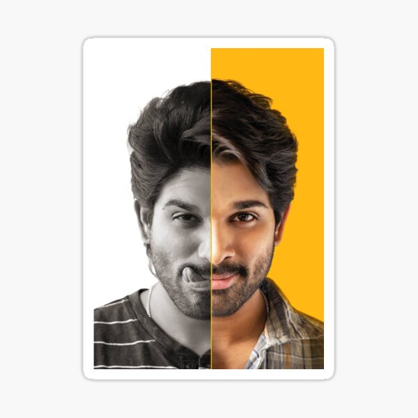 "Allu Arjun Indian actor " Sticker by TanujaSharma | Redbubble