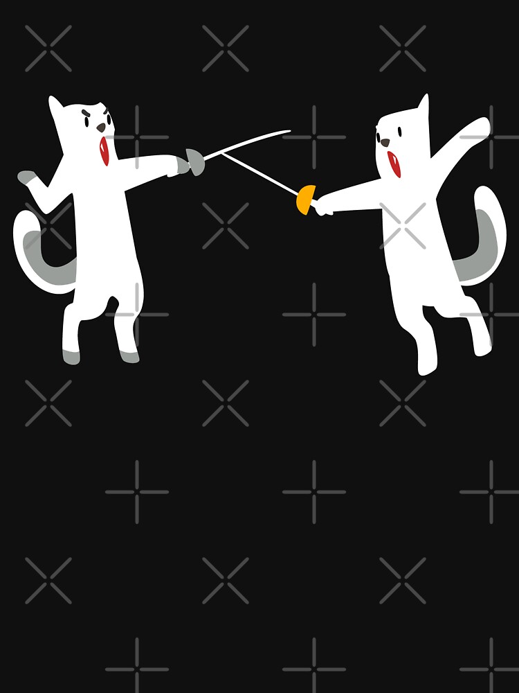 "Fencing Cats Cat Fencing Fencers Fencing" Essential T-Shirt by mooon85 ...