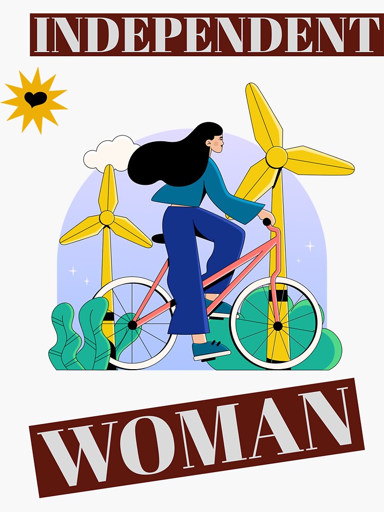 "Independent woman" Sticker by viewpoint007 | Redbubble