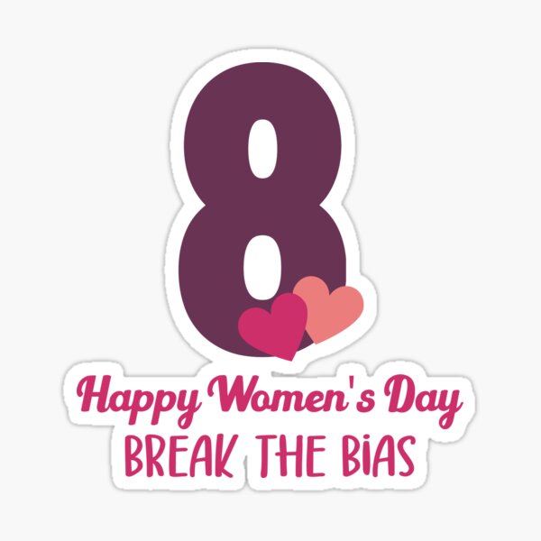 "Happy Womens Day 8 March" Sticker by sayahcreative | Redbubble