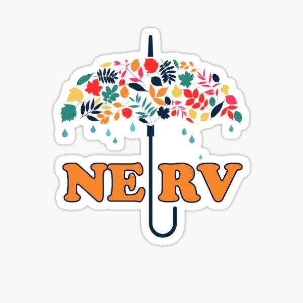 "SIMPLE NERV LOGO" Sticker for Sale by lolahsn | Redbubble