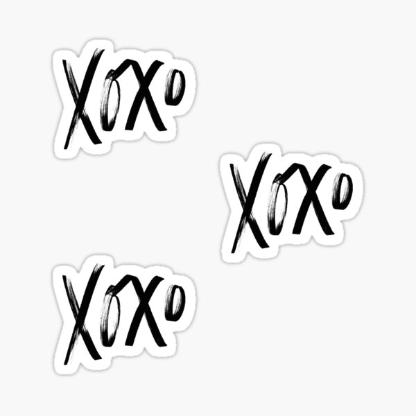 "Xoxo " Sticker by Color-Swatch | Redbubble