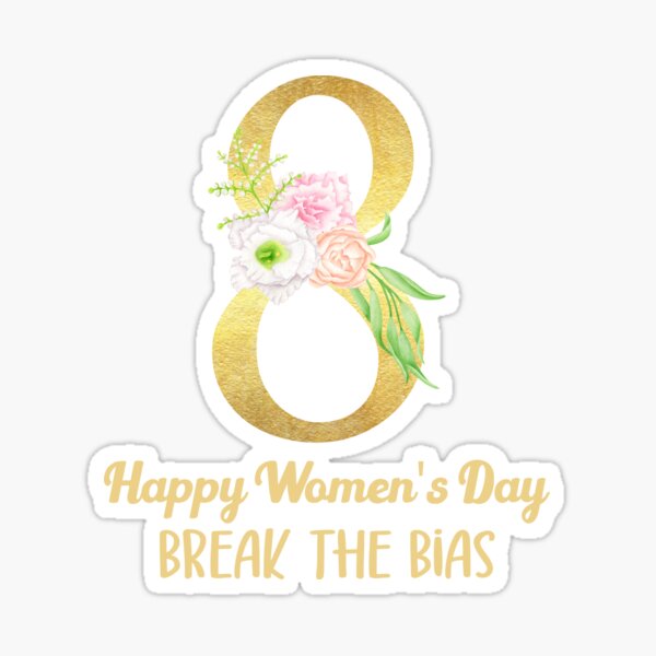 "Happy Womens Day 8 March" Sticker for Sale by sayahcreative | Redbubble