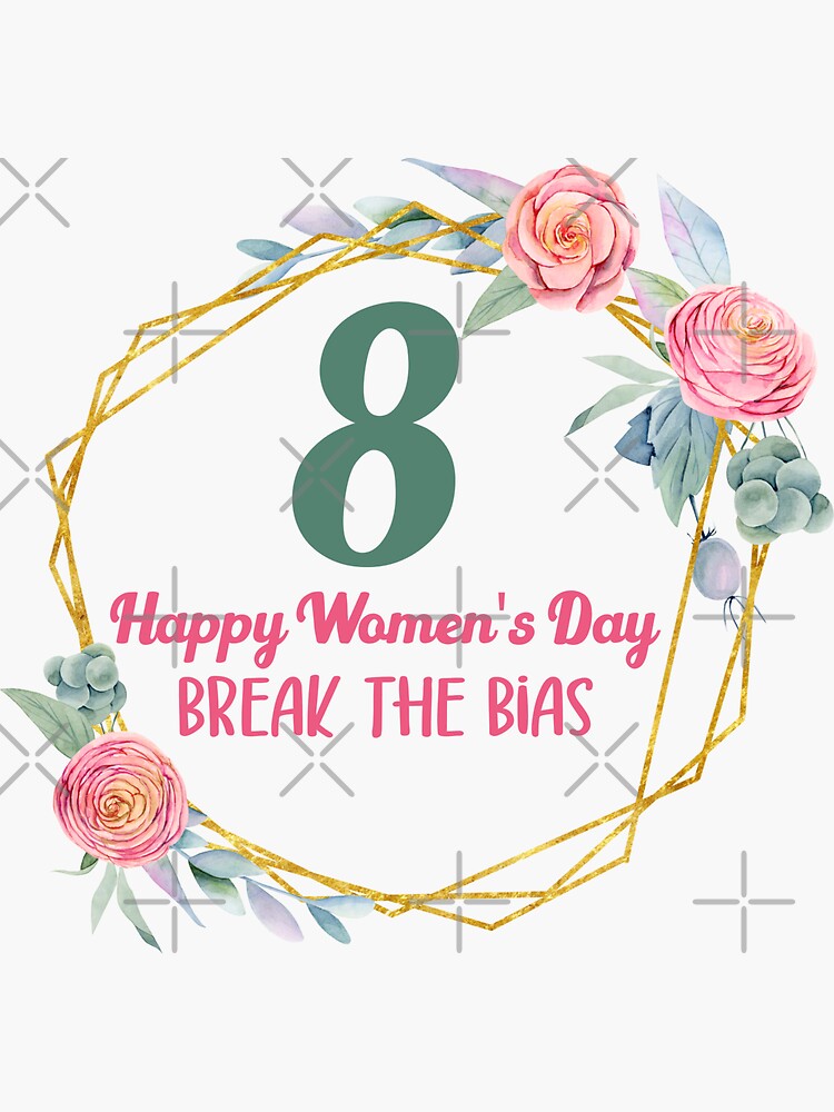 "Happy Womens Day 8 March" Sticker by sayahcreative | Redbubble