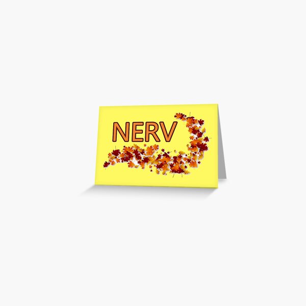 "SIMPLE NERV LOGO" Greeting Card for Sale by lolahsn | Redbubble