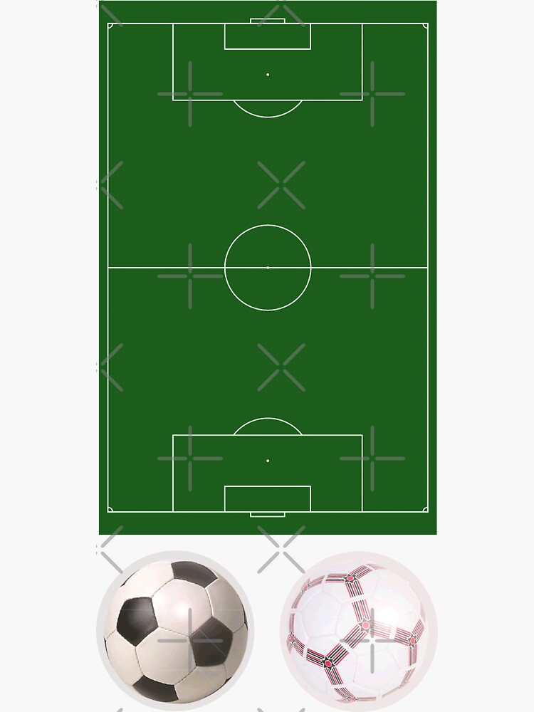 "Football field bw" Sticker by BritoStore | Redbubble