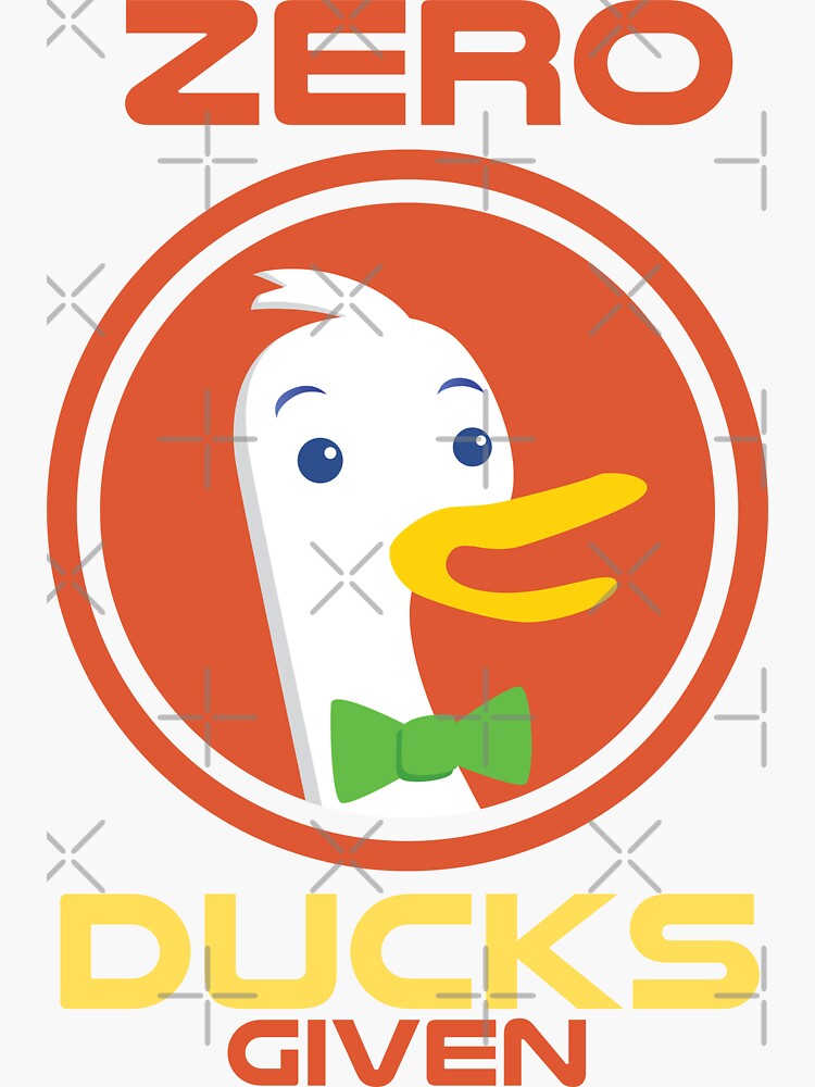 "Zero Ducks Given" Sticker by neking920 | Redbubble