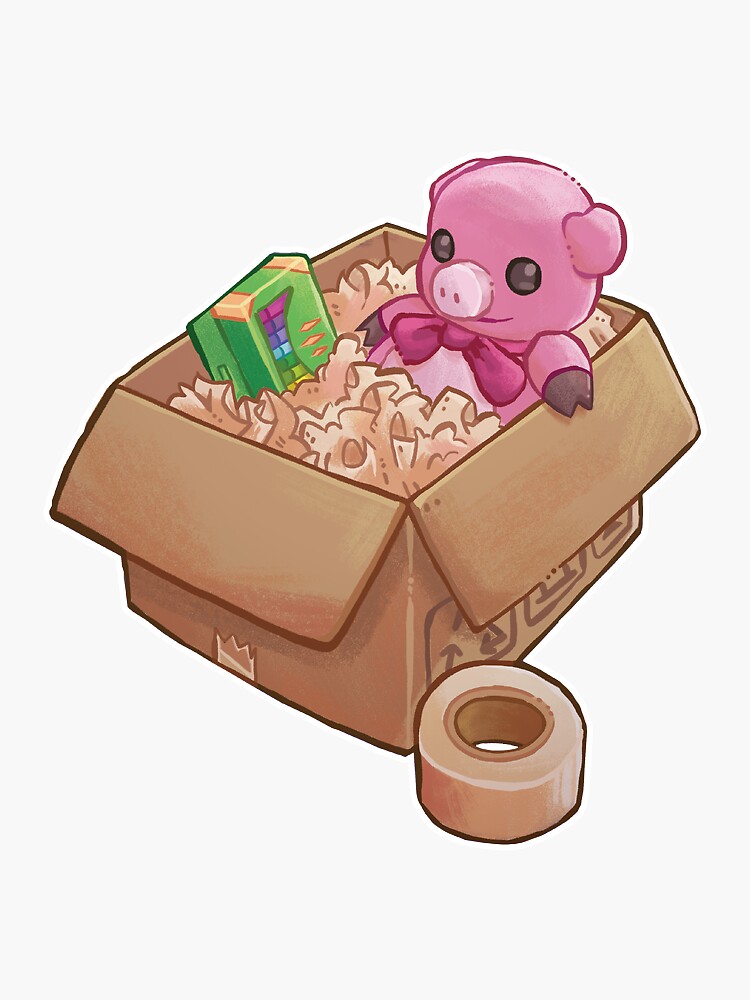 "unpacking" Sticker by leeuka | Redbubble